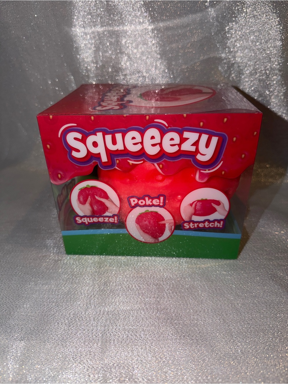 Toys | Squeeezy Strawberry Omg Mystery Dumpling Neon Pink Fuzz Ball ...